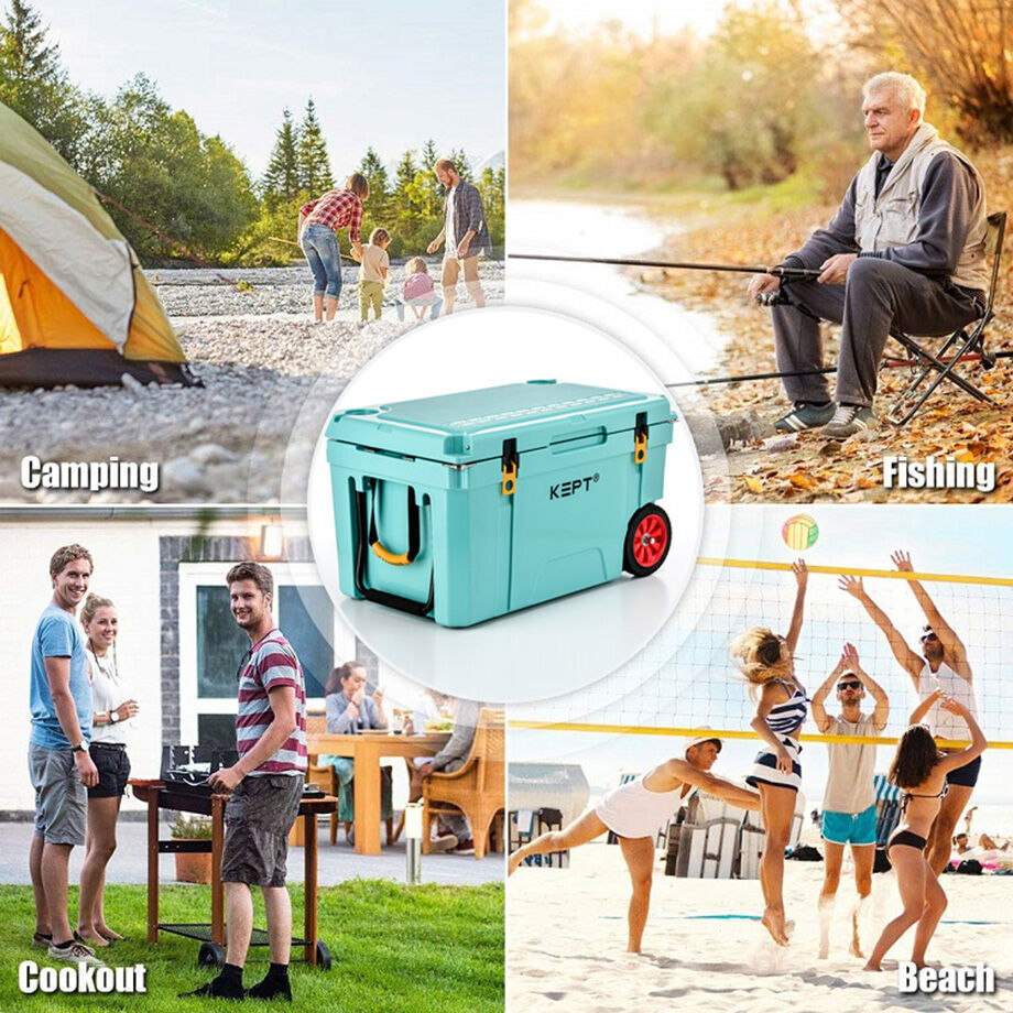 Genuine Multifunctional 65qt Toolbox Thickened Hardware With Wheels ...