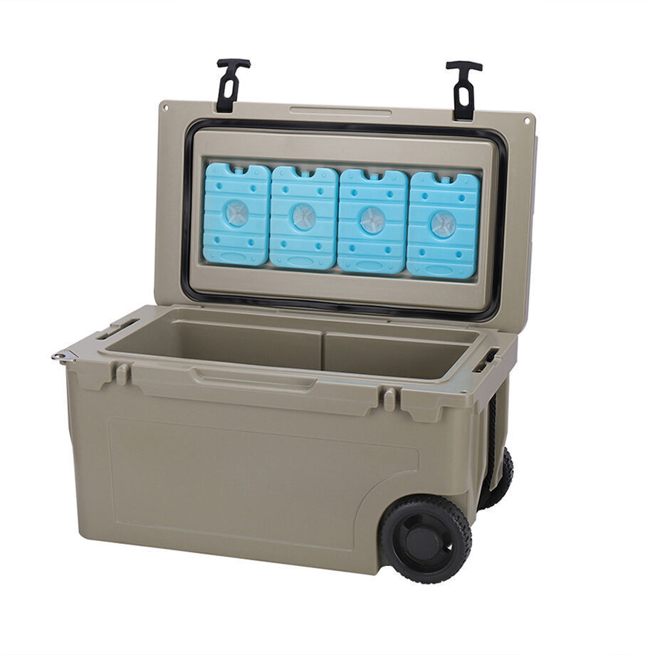 55qt Rotomolded Ice Chest Mobile Cooler Camping Lunch Box Food Storage ...