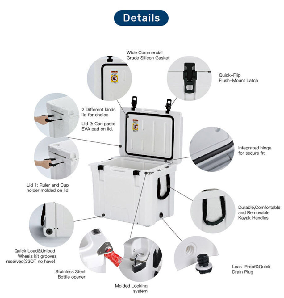 New Design Big Size 43l Insulation Ice Chests Hard Rotomolded Coolers ...