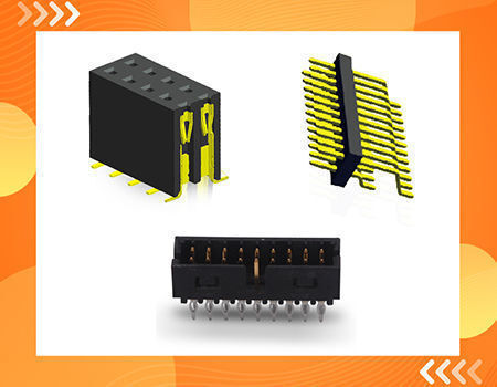 2.54mm Female Header Dual Row Centipede Foot Type Bottom Entry ...