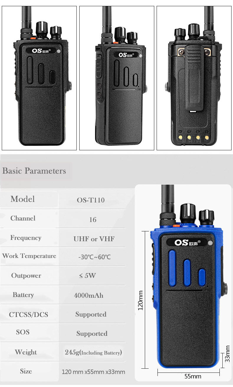 Portable Encrypted Upgrade Walkie Talkie Public Licence Free Long Range Vhf Uhf Two Way Radio ...