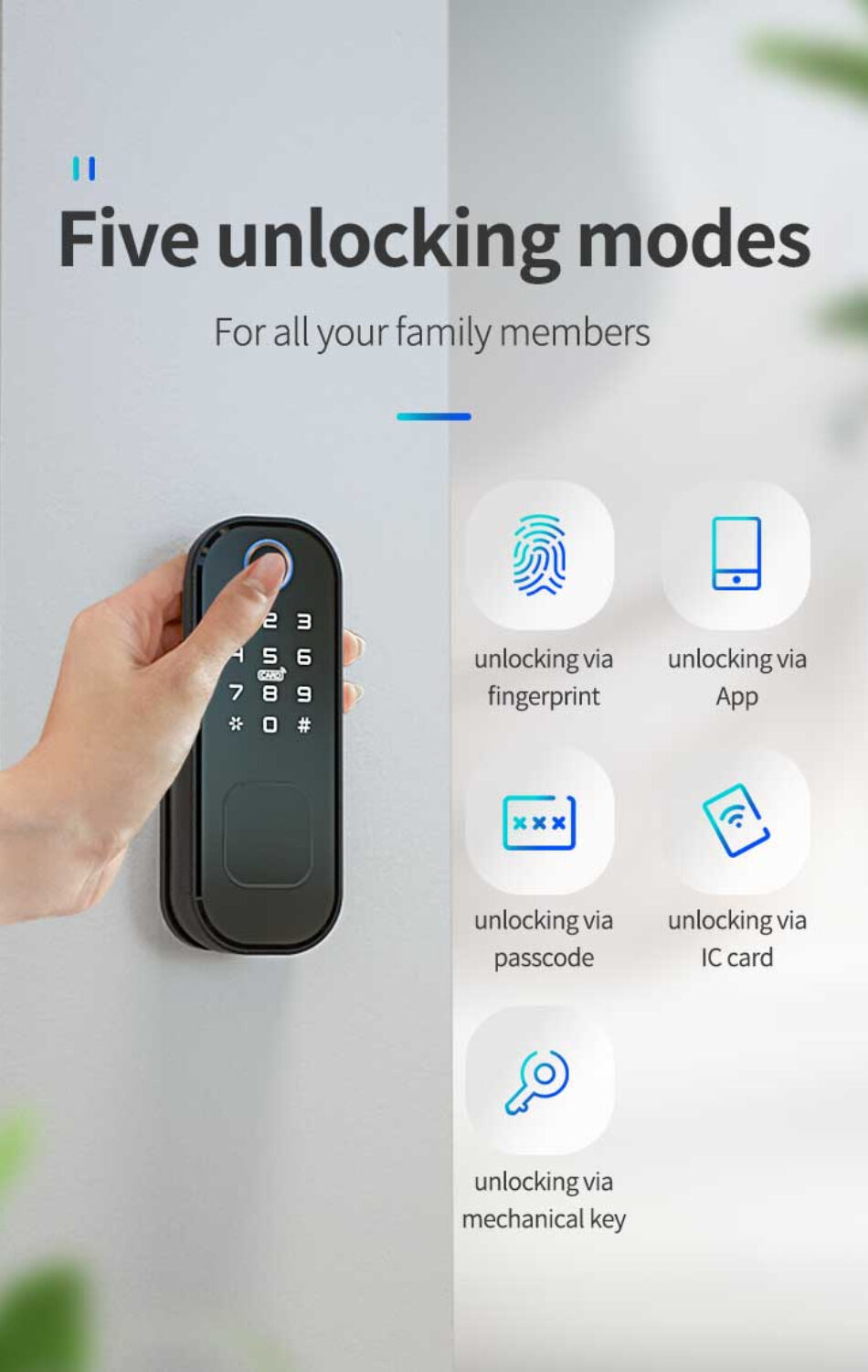 Sinvotec Ttlock Tuya App Optional Waterproof Door Electric Rim Lock ...