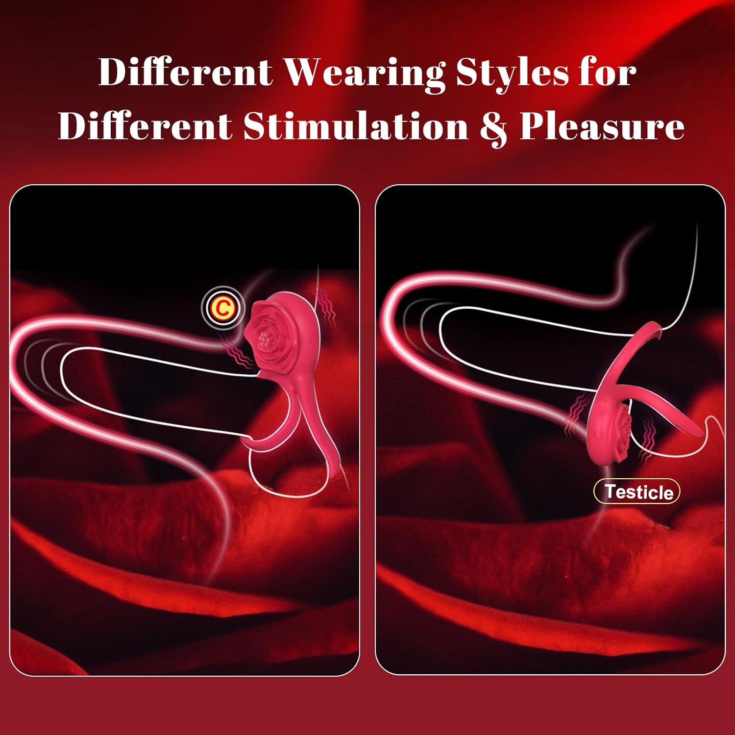 Buy China Wholesale Vibrating Cock Ring Stimulator Vibrator Couples 4748