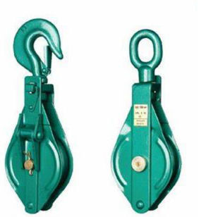 Steel Pulley Block, Double Wheel With Swivel Oval Eye, Closed Type ...