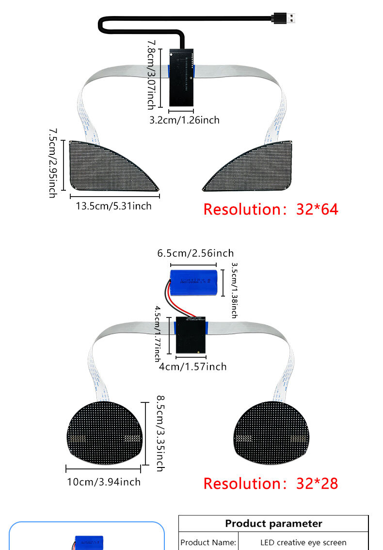 Winking Eyes Led Panel Display Led Angel Eyes Blinking Screen App ...