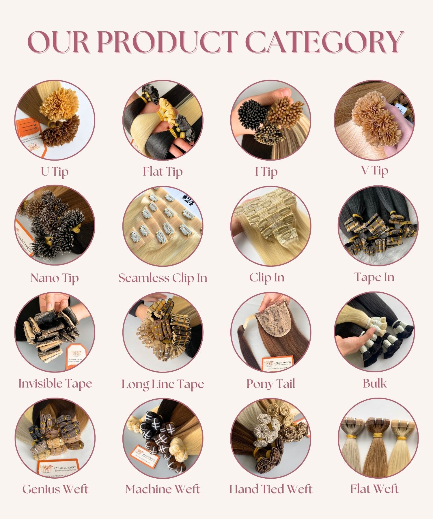 Large Stock Top Quality Vietnamese Human Hair Bulk Extension Length 8 ...