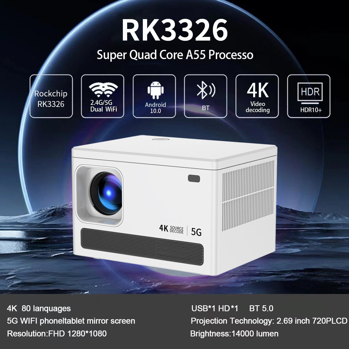 Factory Direct High Quality China Wholesale Topleo Full Hd Projectors ...