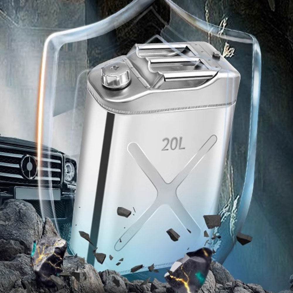 Large Capacity 201 Stainless Steel Fuel Outdoor Jerry Can, Metal Jerry ...