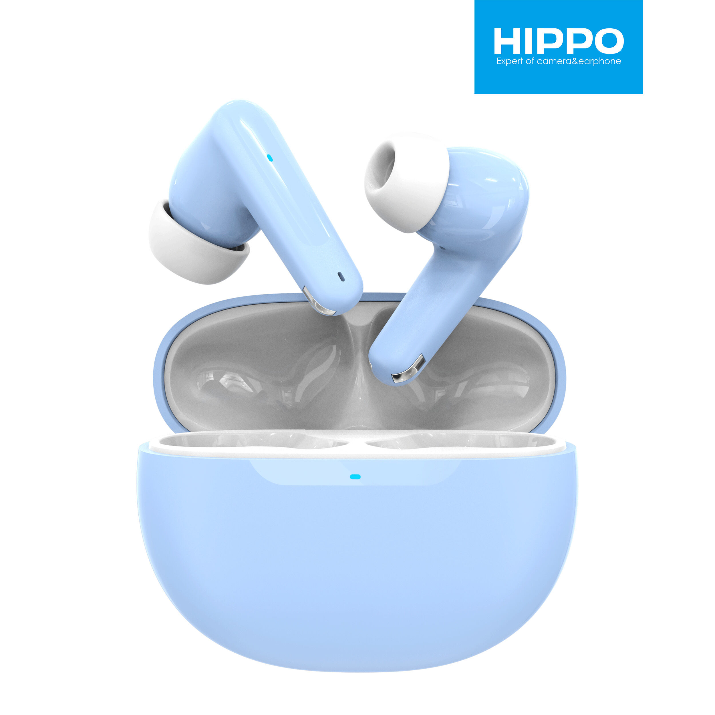 Dual Enc Wireless Earphone Tws Earbuds Full In-ear Round Case ...