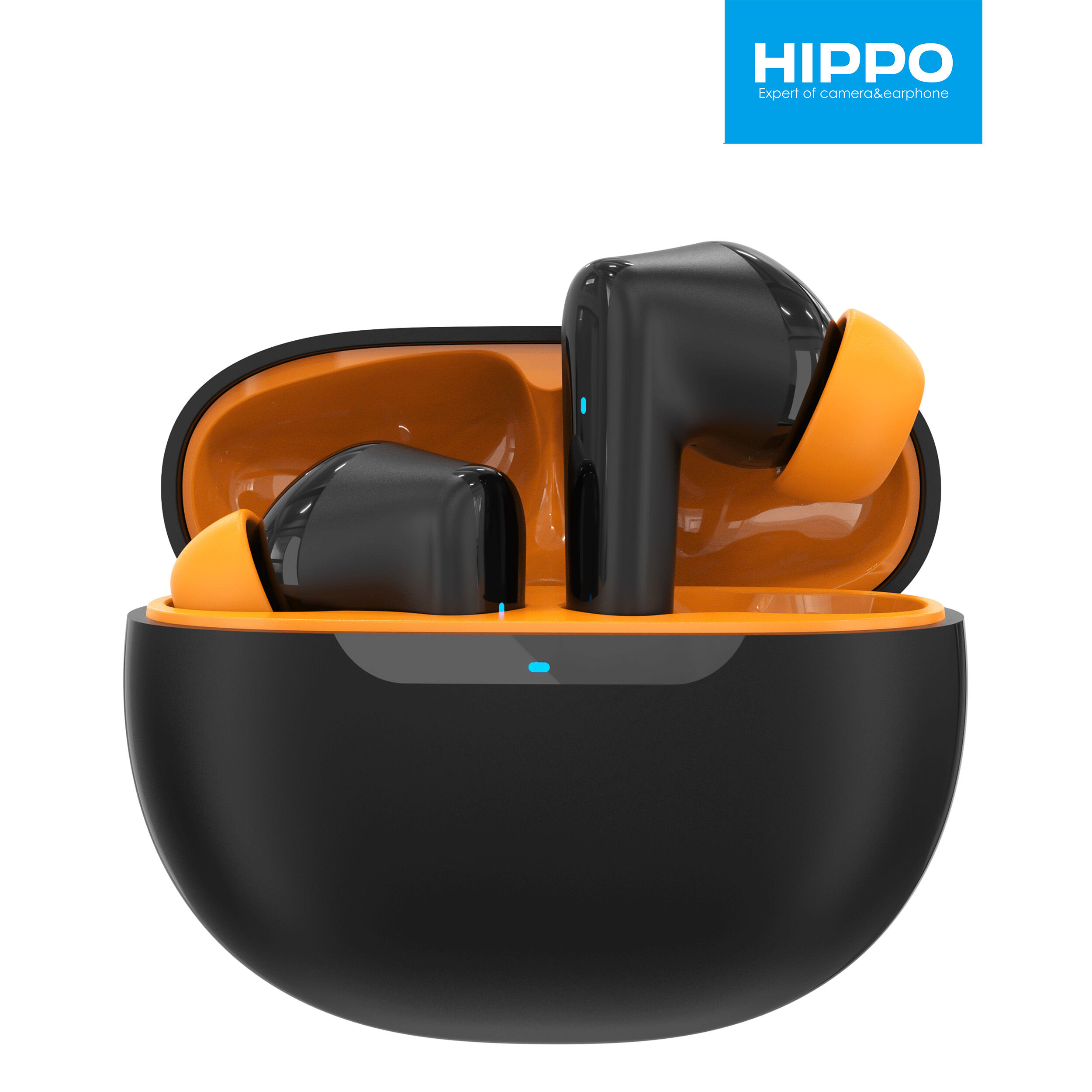 Dual Enc Wireless Earphone Tws Earbuds Full In-ear Round Case ...