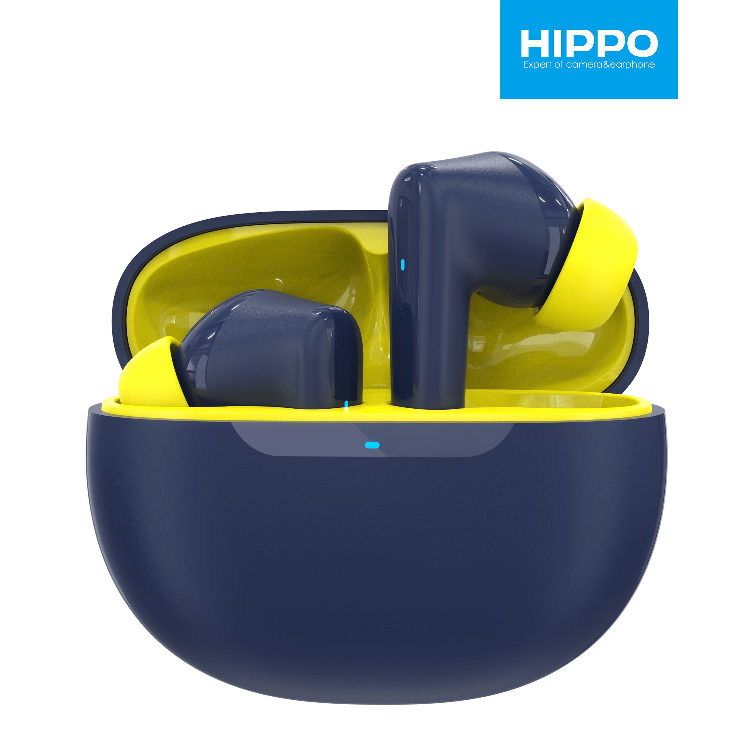 Dual Enc Wireless Earphone Tws Earbuds Full In-ear Round Case ...