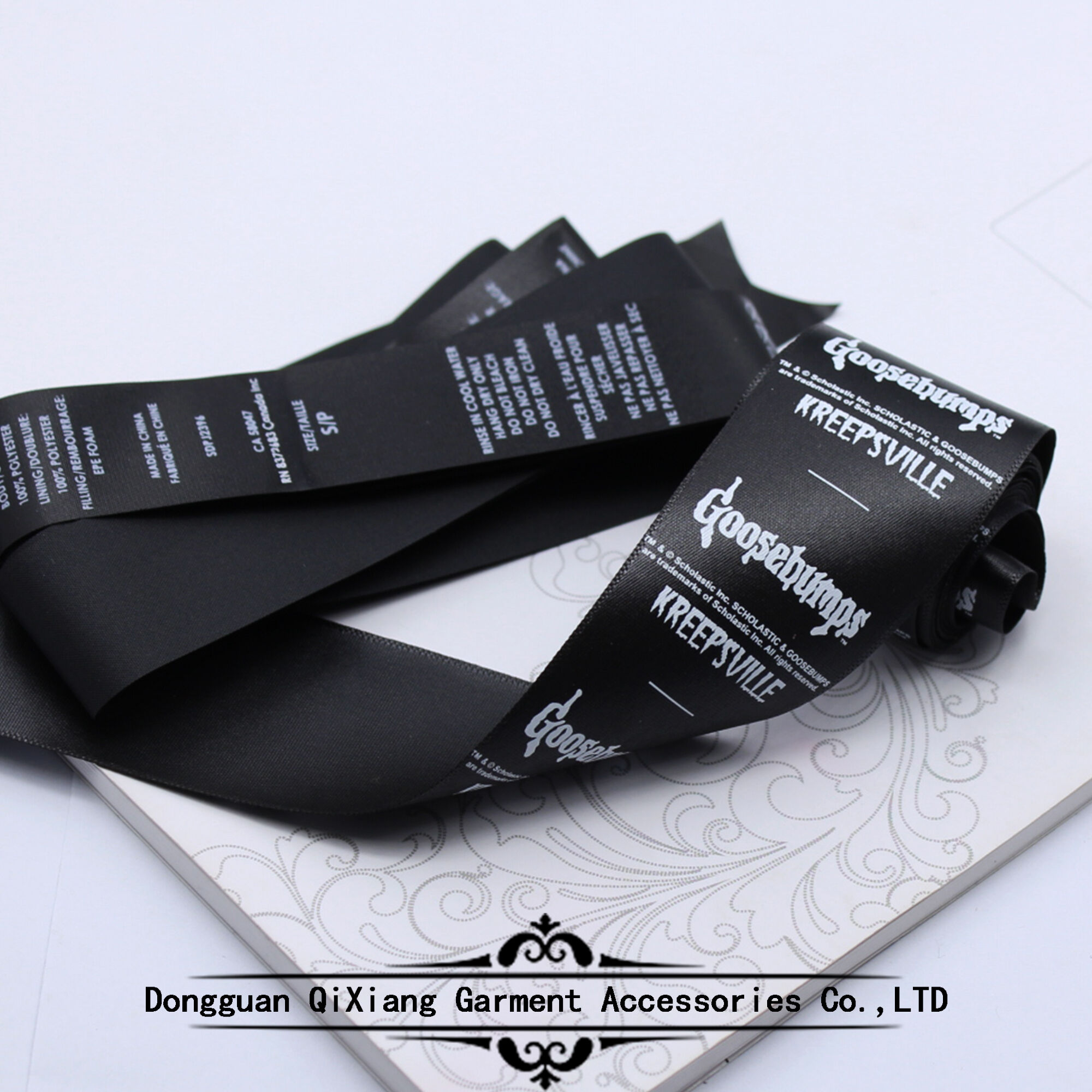 Factory Direct Decorative Clothes Tag Custom Fabric End Fold Soft Fine ...