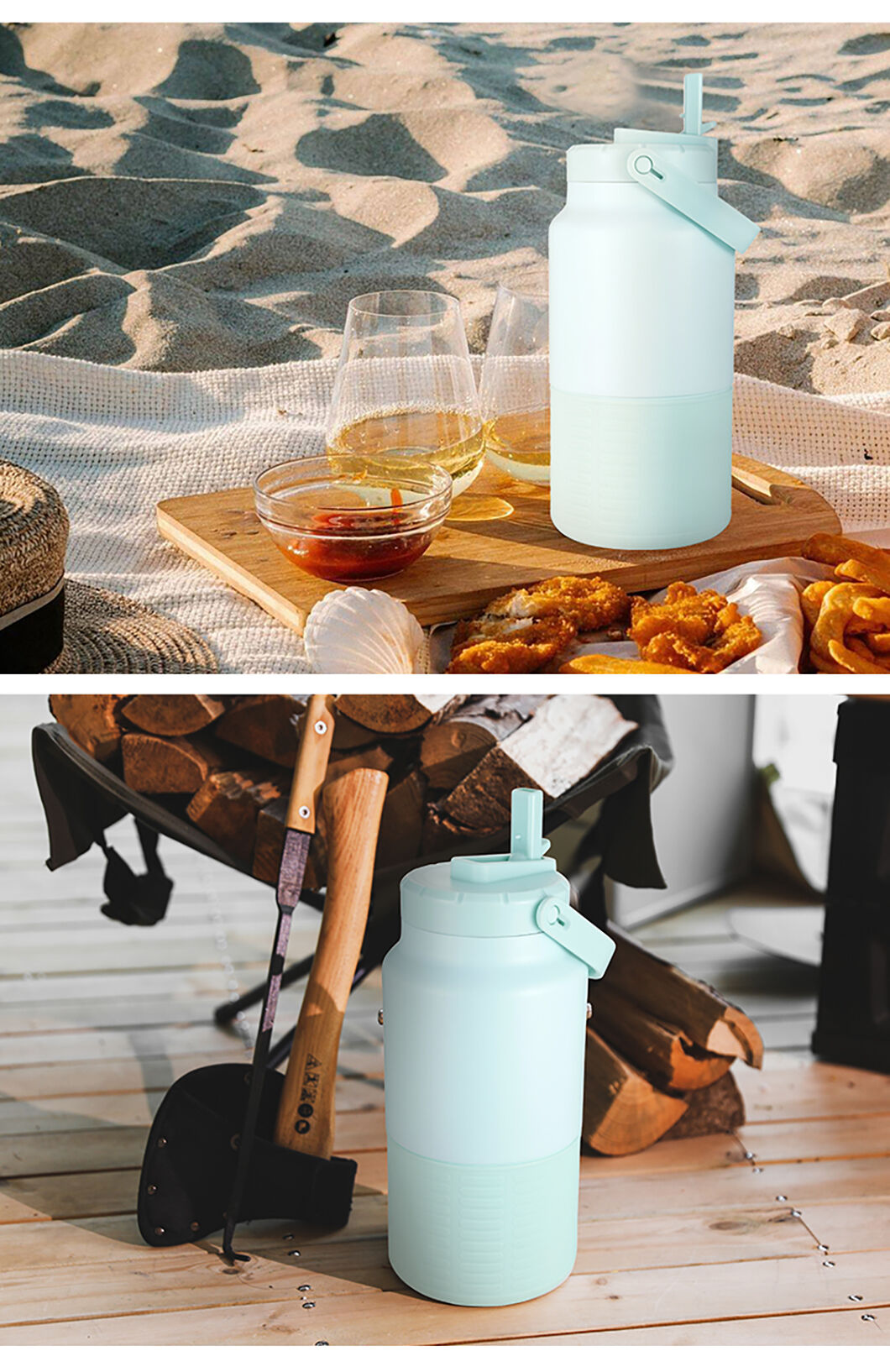 Top Sale Big Capacity Double Wall Stainless Steel 64oz Water Bottle ...