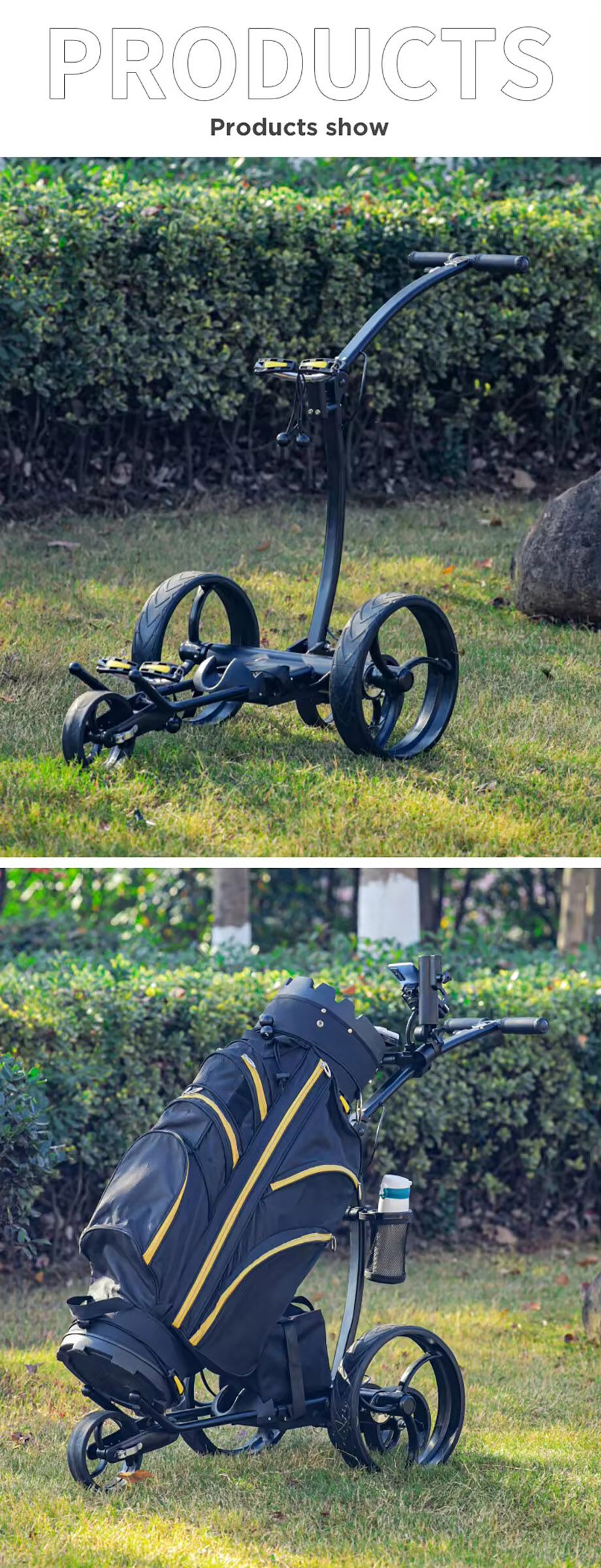 Remote Control Electric Carbon Golf Trolley Electric Golf Carts $488 ...