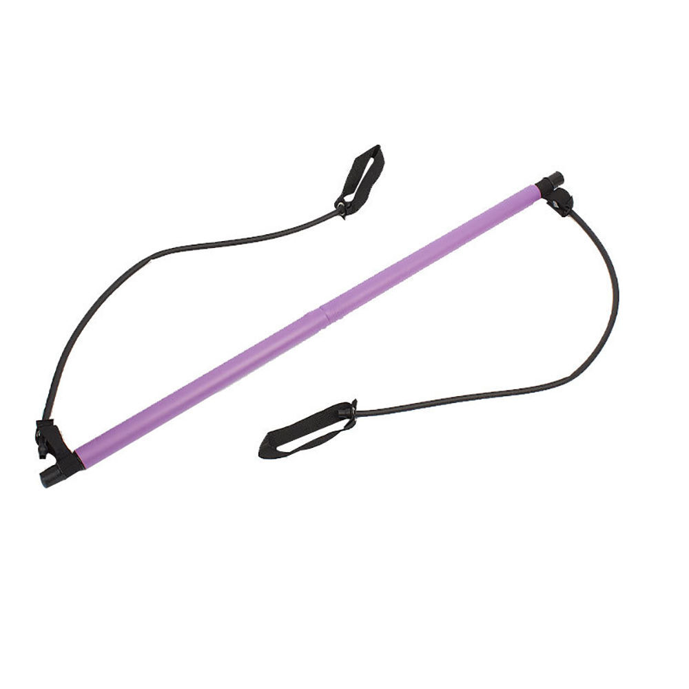 Pilates Stick Yoga Pull Rod Steel Pipe Resistance Band Home Gym Muscle ...