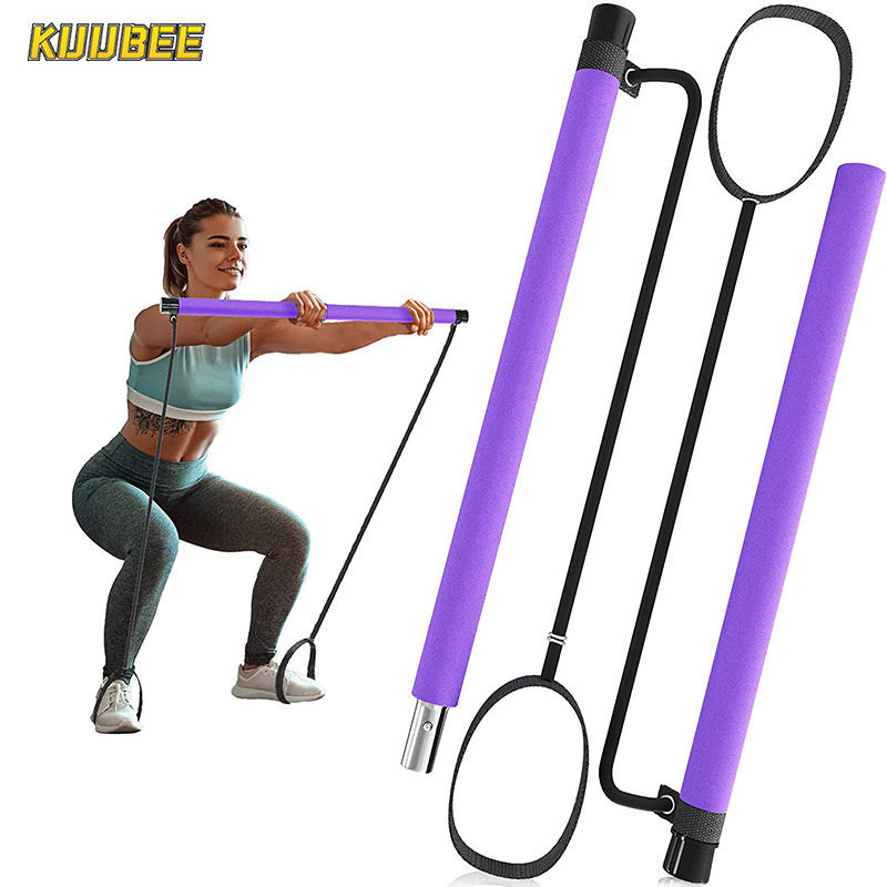 Pilates Stick Bar Resistance Band Bar Home Gym Portable Pull Rods ...