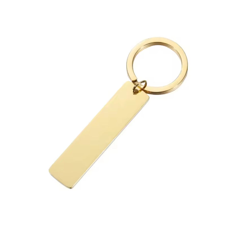 Diy Blank Keychain Plain Stainless Steel Keychain Laser Engravable ...