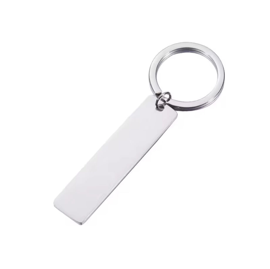 Diy Blank Keychain Plain Stainless Steel Keychain Laser Engravable ...