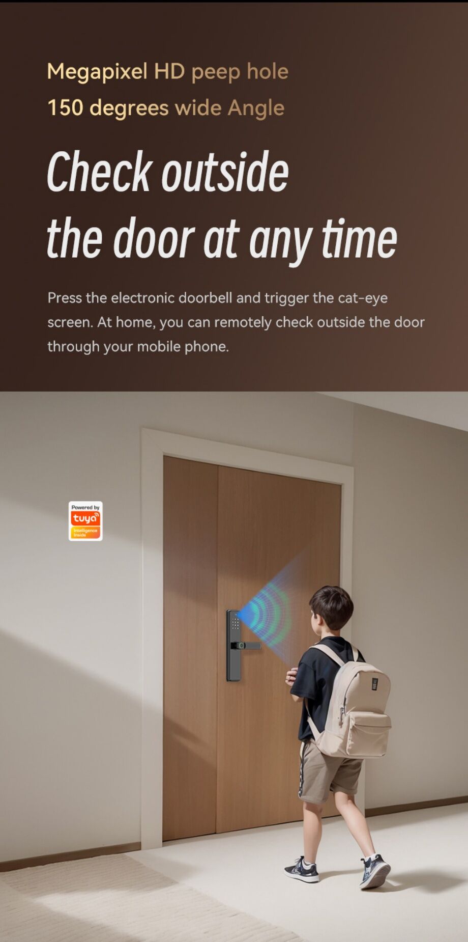 Outdoor Smart Fingerprint Digital Safe Door Lock For Home Electronic Keyless Wifi Tuya App Smart ...