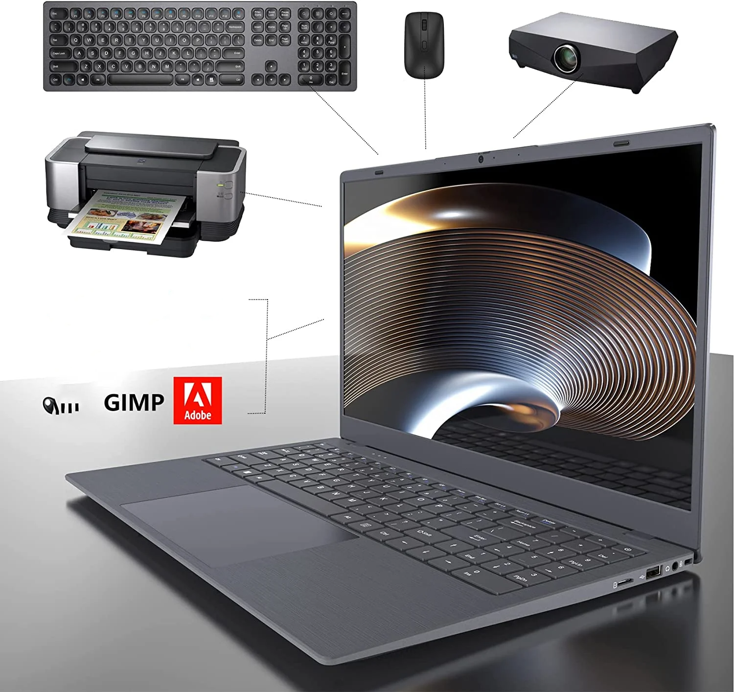 New Design 15.6'' Intel Notebook N95 Win11 Laptop Computer China ...