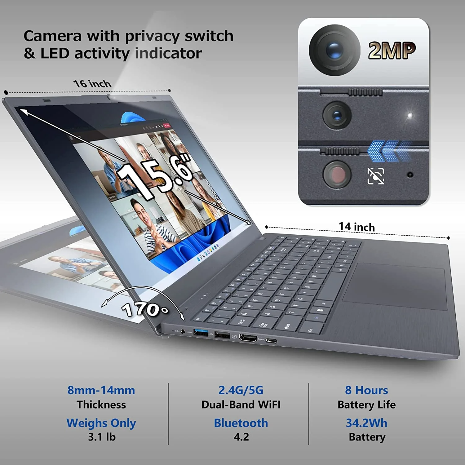 New Design 15.6'' Intel Notebook N95 Win11 Laptop Computer China ...