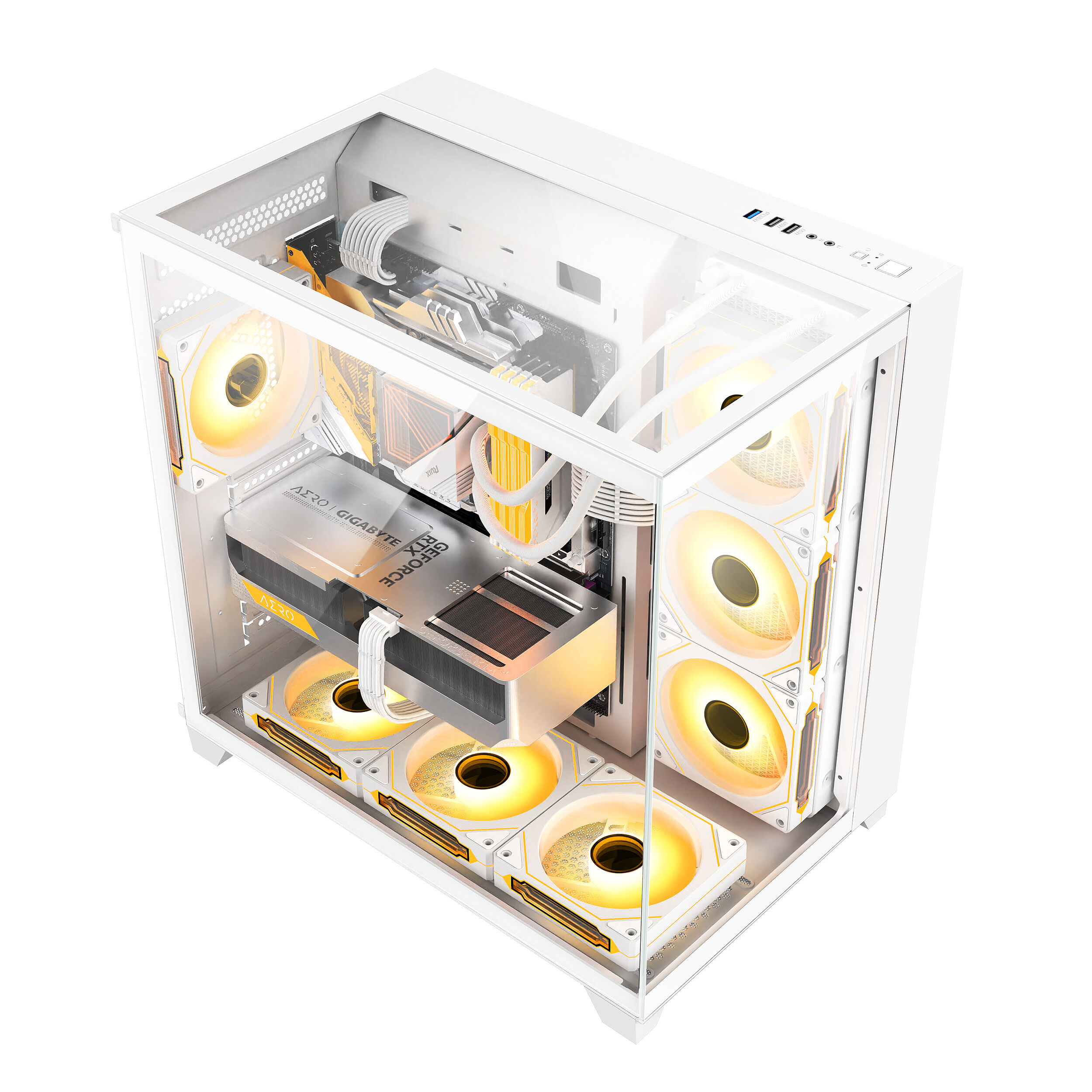 Hot Selling New Model Gaming Computer Case Three Sides Of Tempered ...