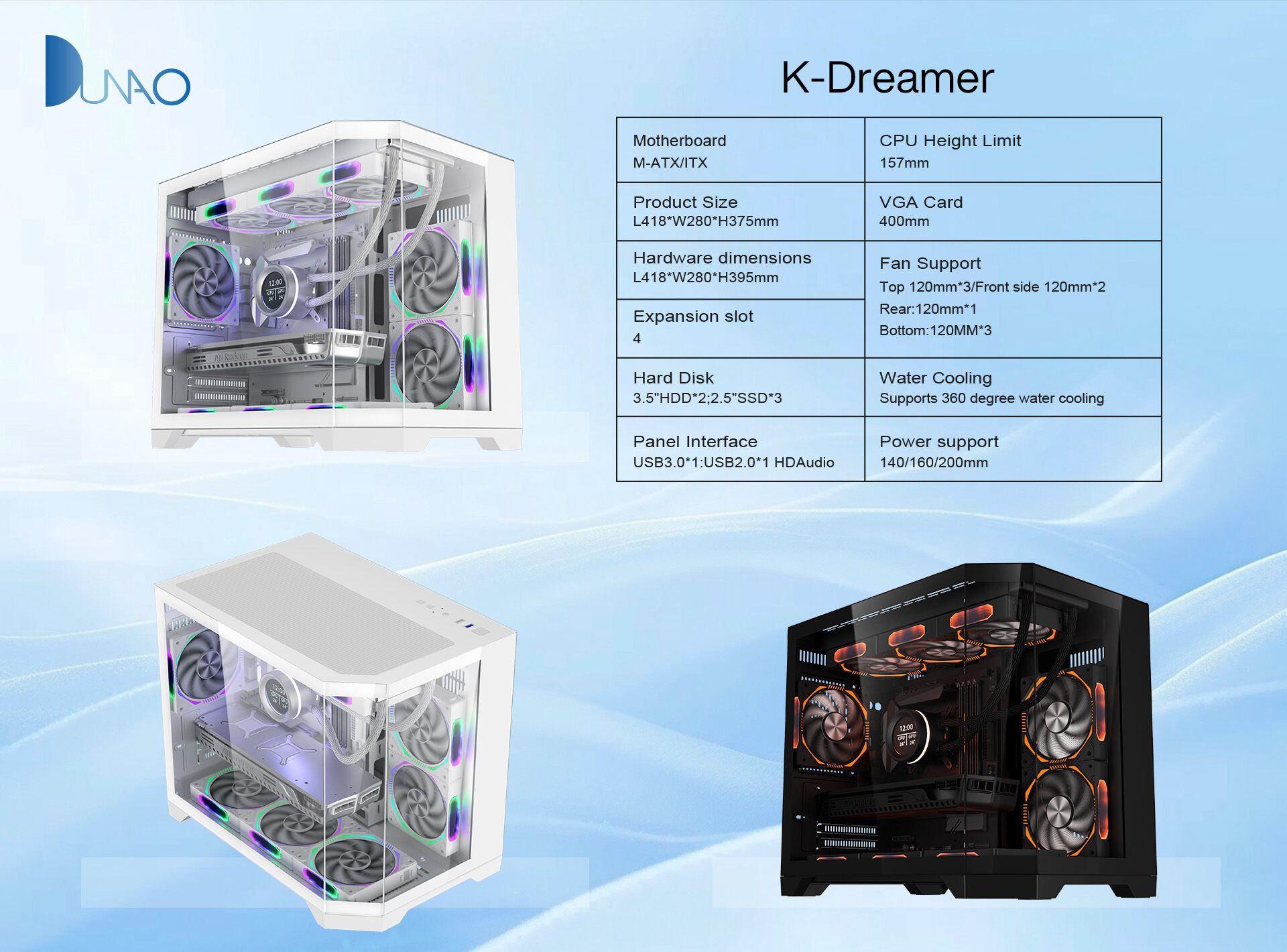 New Design Micro Atx Gaming Pc Case Usb3.0 Tempered Glass Case Computer ...