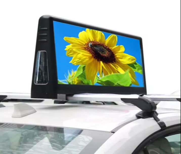 Outdoor Led Display Flexible Car Signage Hd Led Panel Brightness High ...