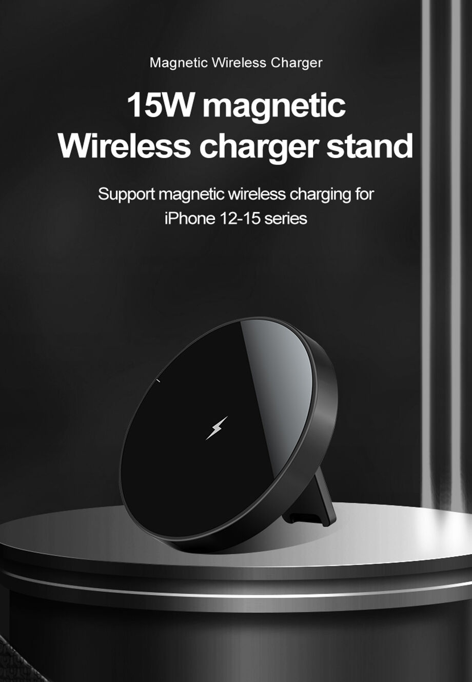 China Fashion 15w Magnetic Wireless Charger Custom Logo Wireless ...