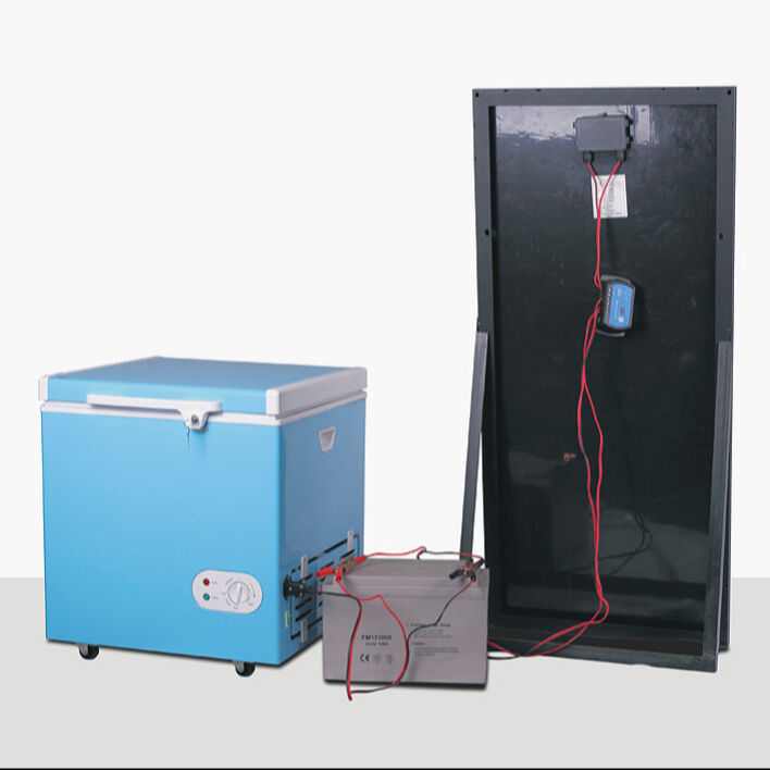 Hot Selling 80l Solar Panel Fridge Freezer 12v 24v Dc Ice Cream ...