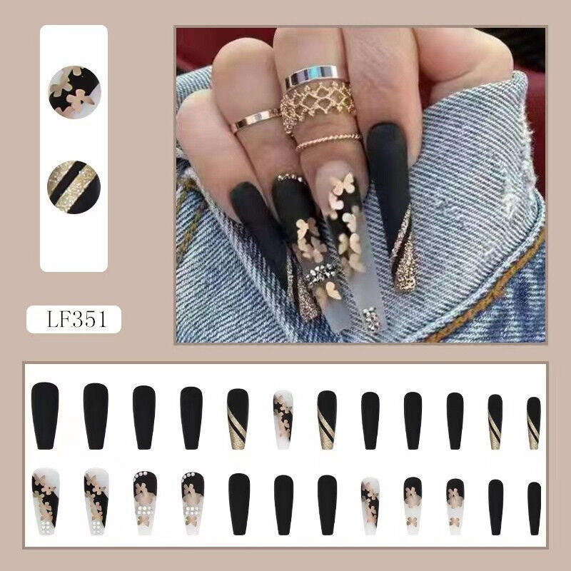 Multiple Styles Artificial Fingernails Wearable Nails Nail Stickers ...