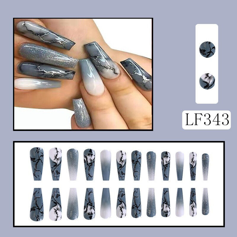 Multiple Styles Artificial Fingernails Wearable Nails Nail Stickers ...