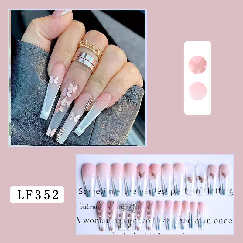 Multiple Styles Artificial Fingernails Wearable Nails Nail Stickers ...