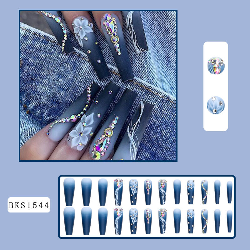 Multiple Styles Artificial Fingernails Wearable Nails Nail Stickers ...