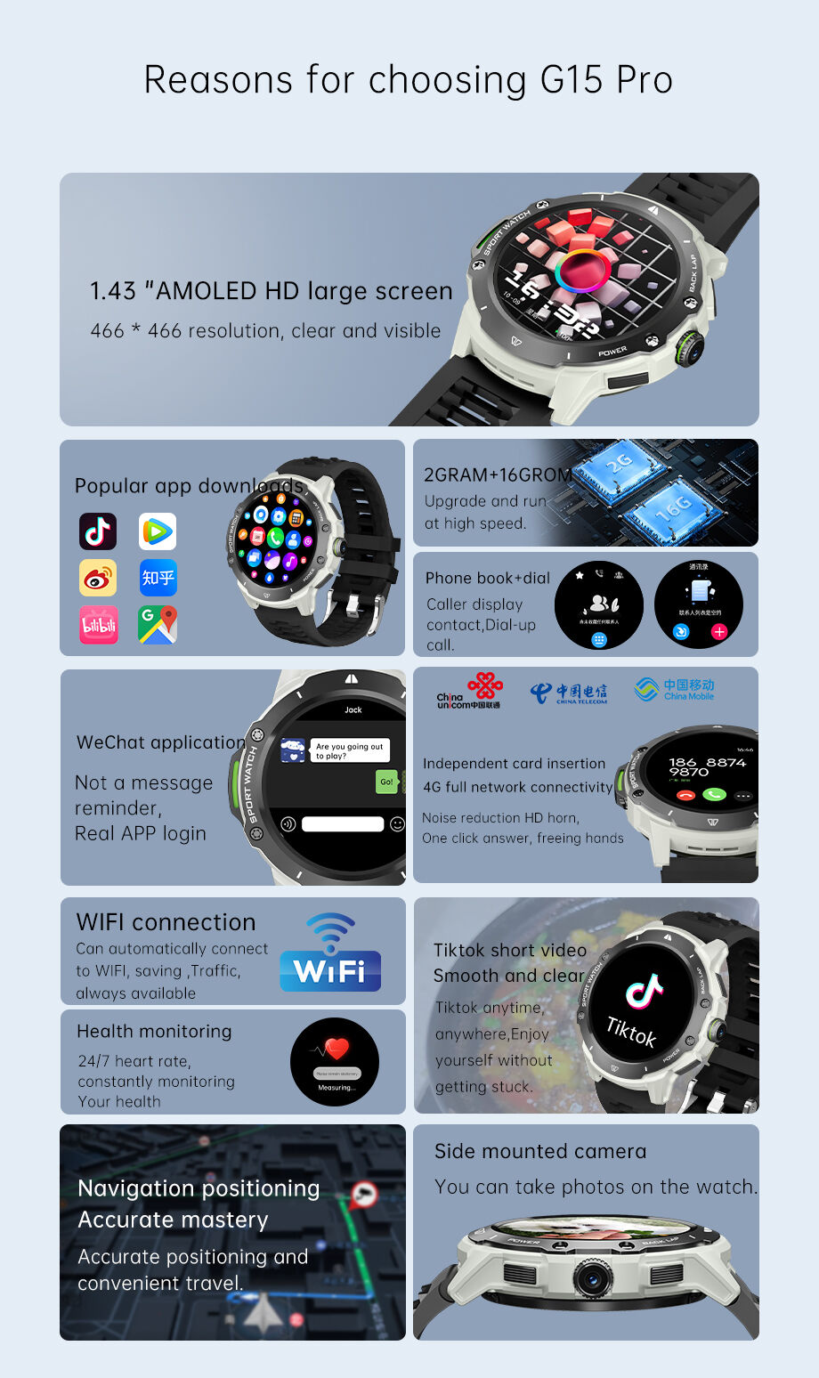 G15 Pro Smart Watch: Make Calls,multi-sports Modes, Ai Control, Built ...