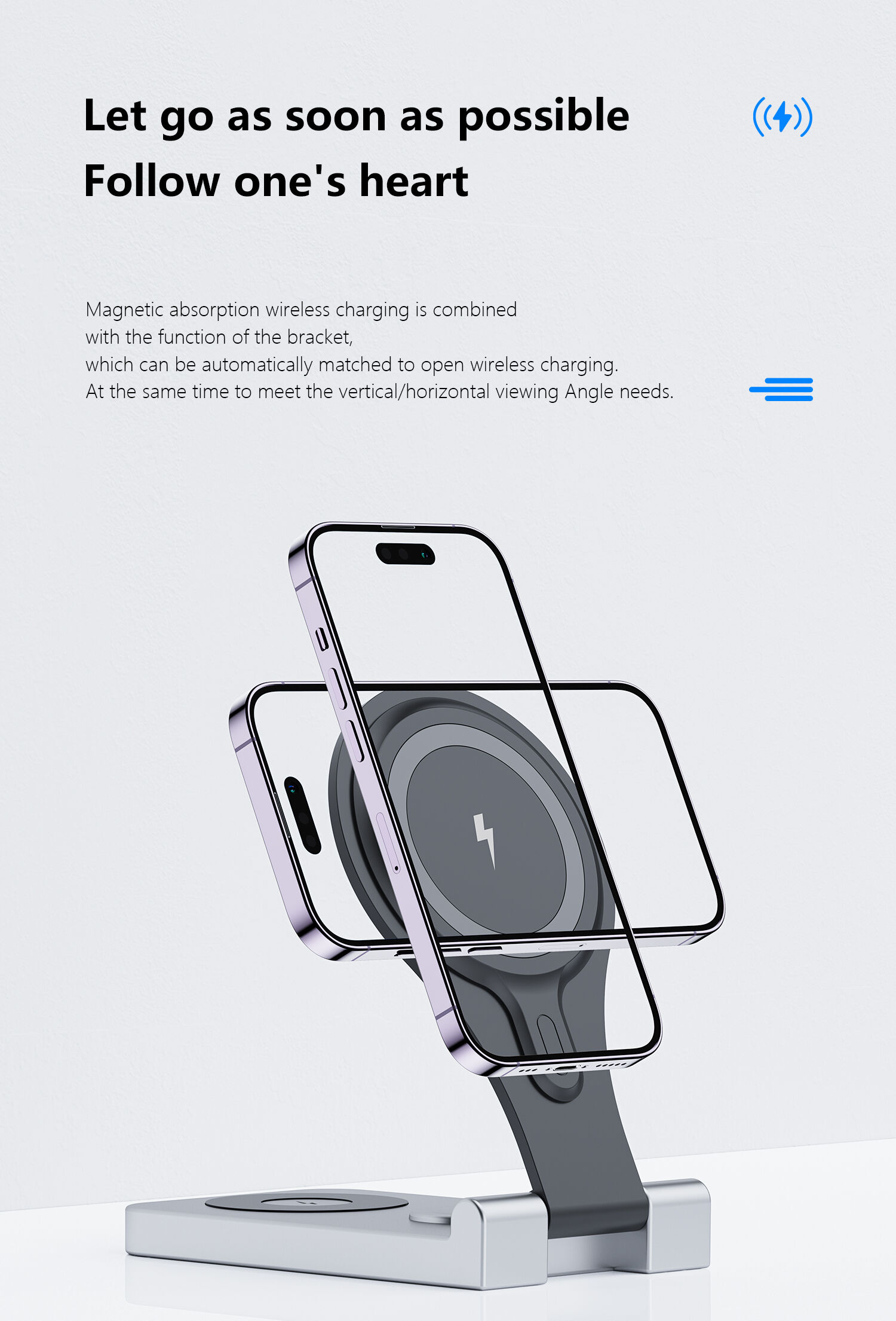 Lorrington New Mobile Wireless Charger Magnetic Adjustable 3 In 1 ...