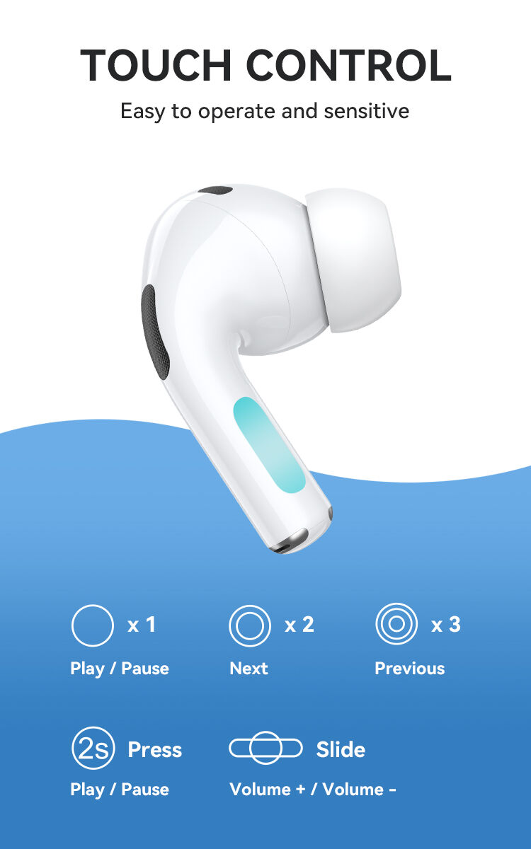 Bwoo True Wireless Earbuds Bluetooth 5.3 Earphones Tws Headset Led ...