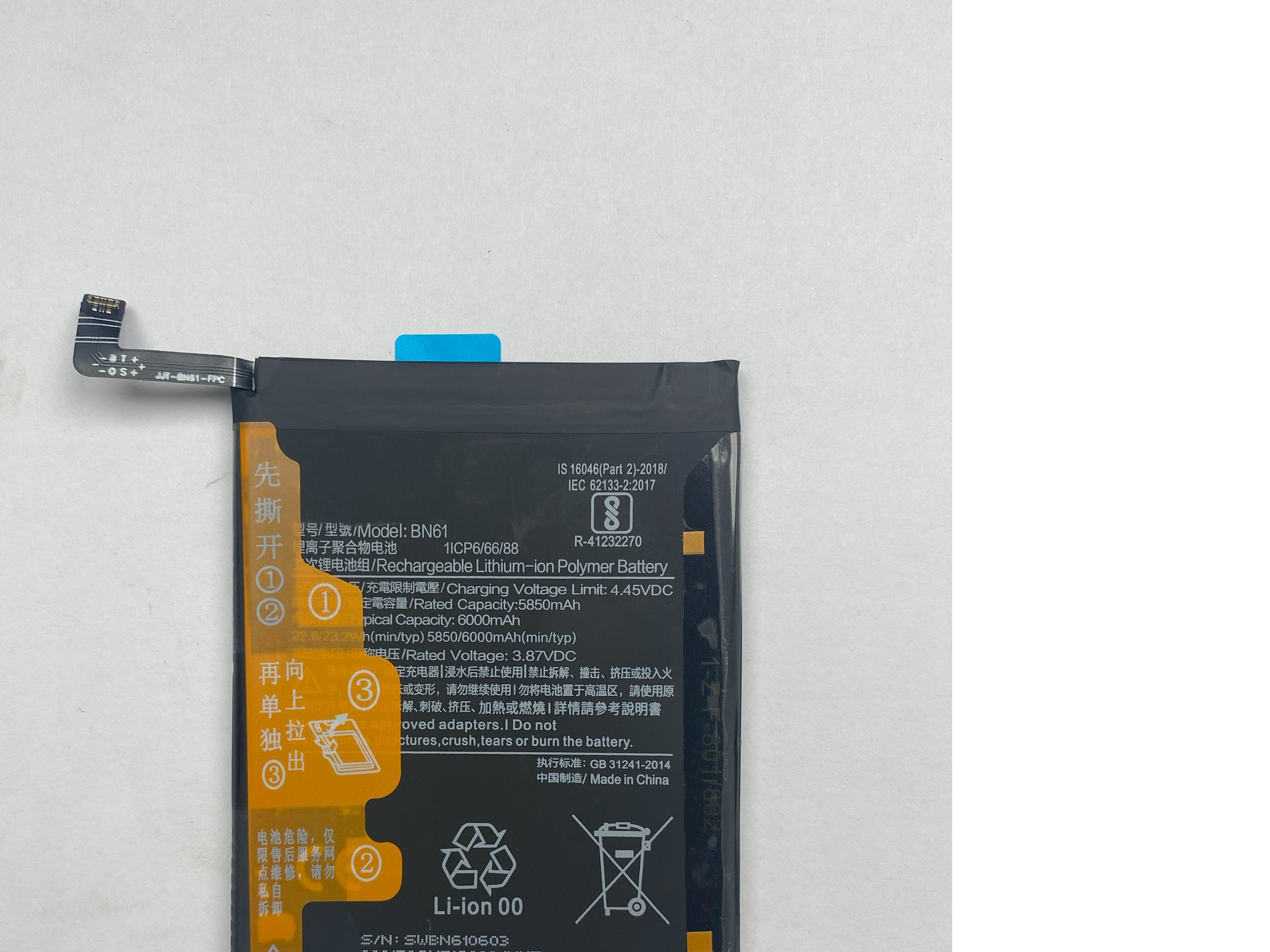 Buy China Wholesale Mobile Phone Bn61 Built-in Battery Forpoco X3 ...