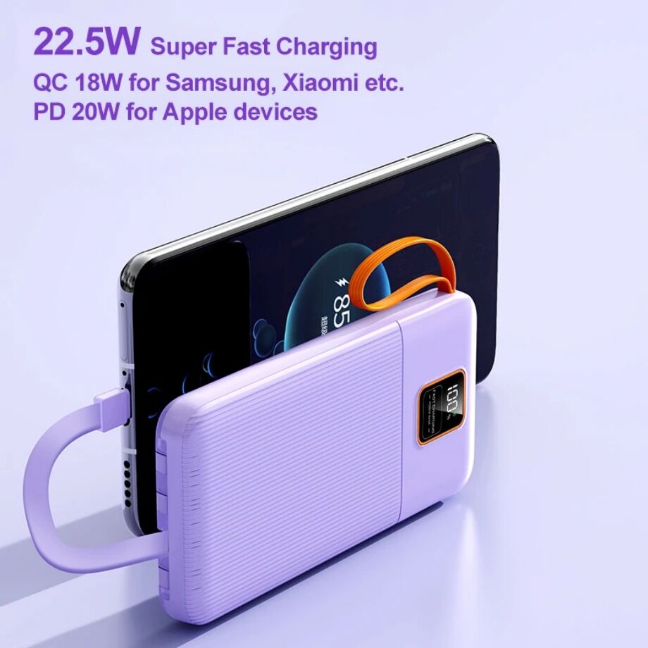 Achetez en gros Batterie Externe Haute Capacité 10000mah Pd22.5w Charge Rapide Avec Logo Oem ...