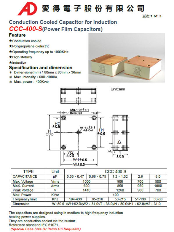Conduction Cooled Capacitor For Induction ,capacitorrs Oem $35 ...