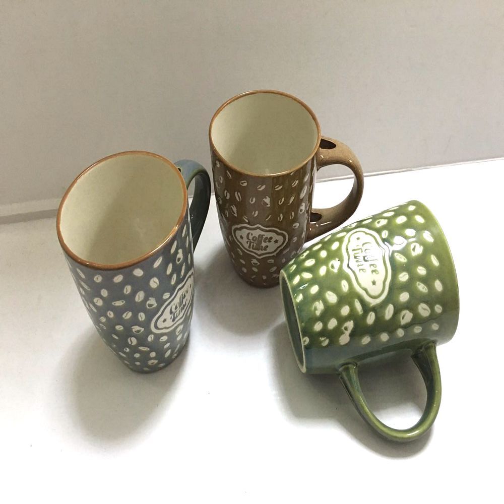 Wholesale Colorful Mug Cup White Porcelain Mugs With Glaze For Drinking ...