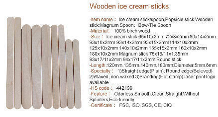 China Factory Biodegradable Natural Free Sample Healthy Wooden Ice ...