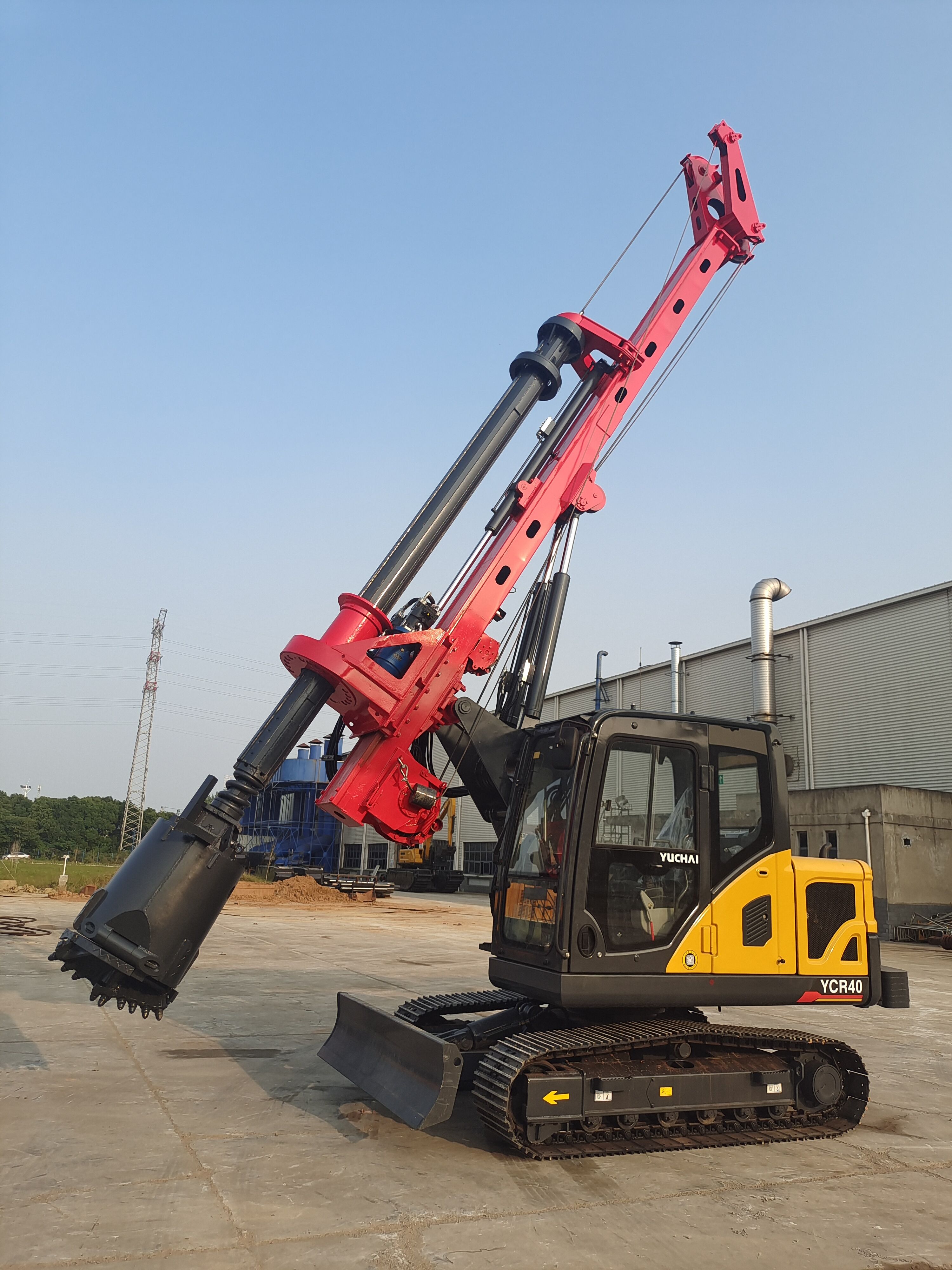 Hot Selling Yuchai Ycr40 14 Ton Rotary Drilling Rig In Russia, Rotary ...