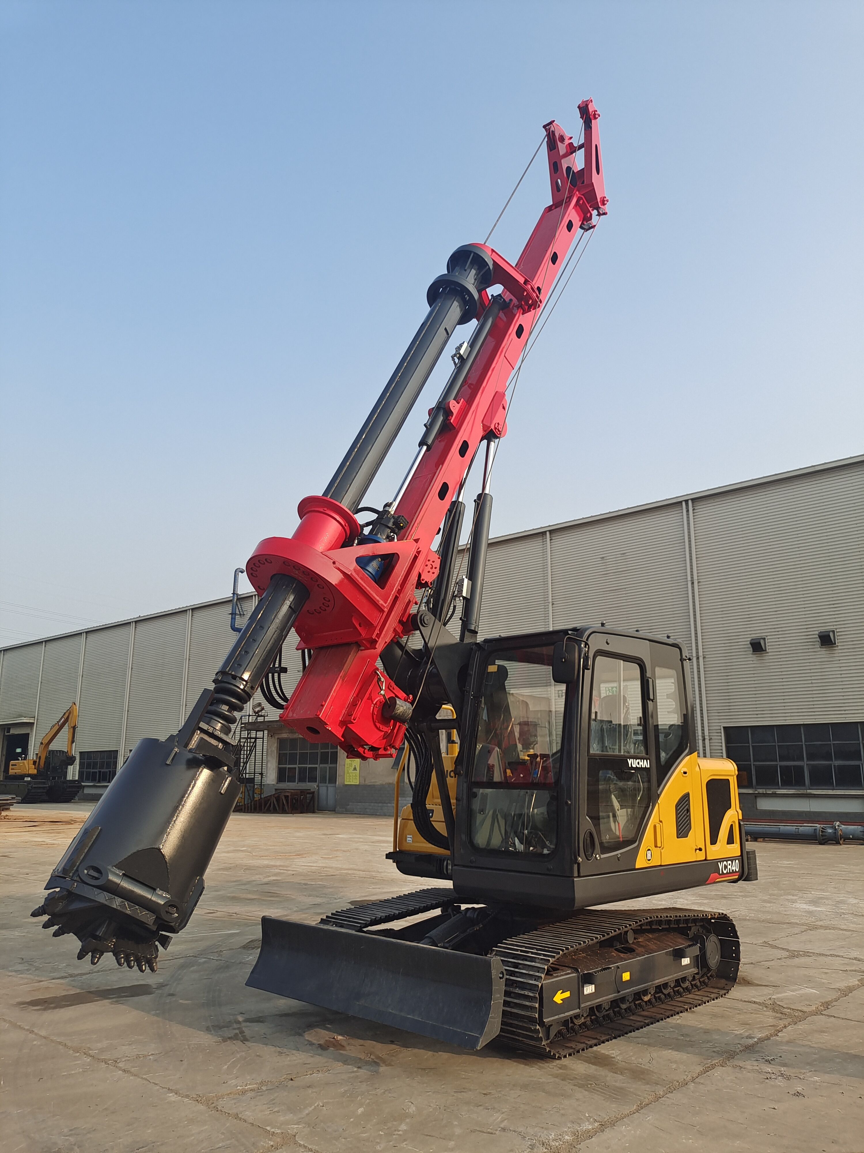 Hot Selling Yuchai Ycr40 14 Ton Rotary Drilling Rig In Russia, Rotary ...