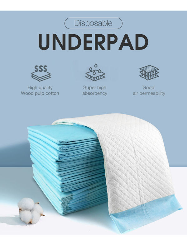 Super Absorbent Adult Care Incontinence Nursing Pad Breathable Soft Cotton Underpads, Medical ...