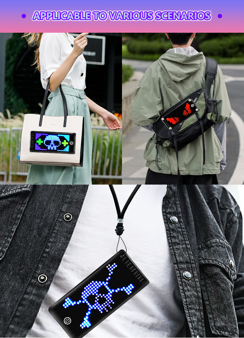 Mini Led Signs Rechargeable Wireless Bluetooth Led Message Sign Smart ...