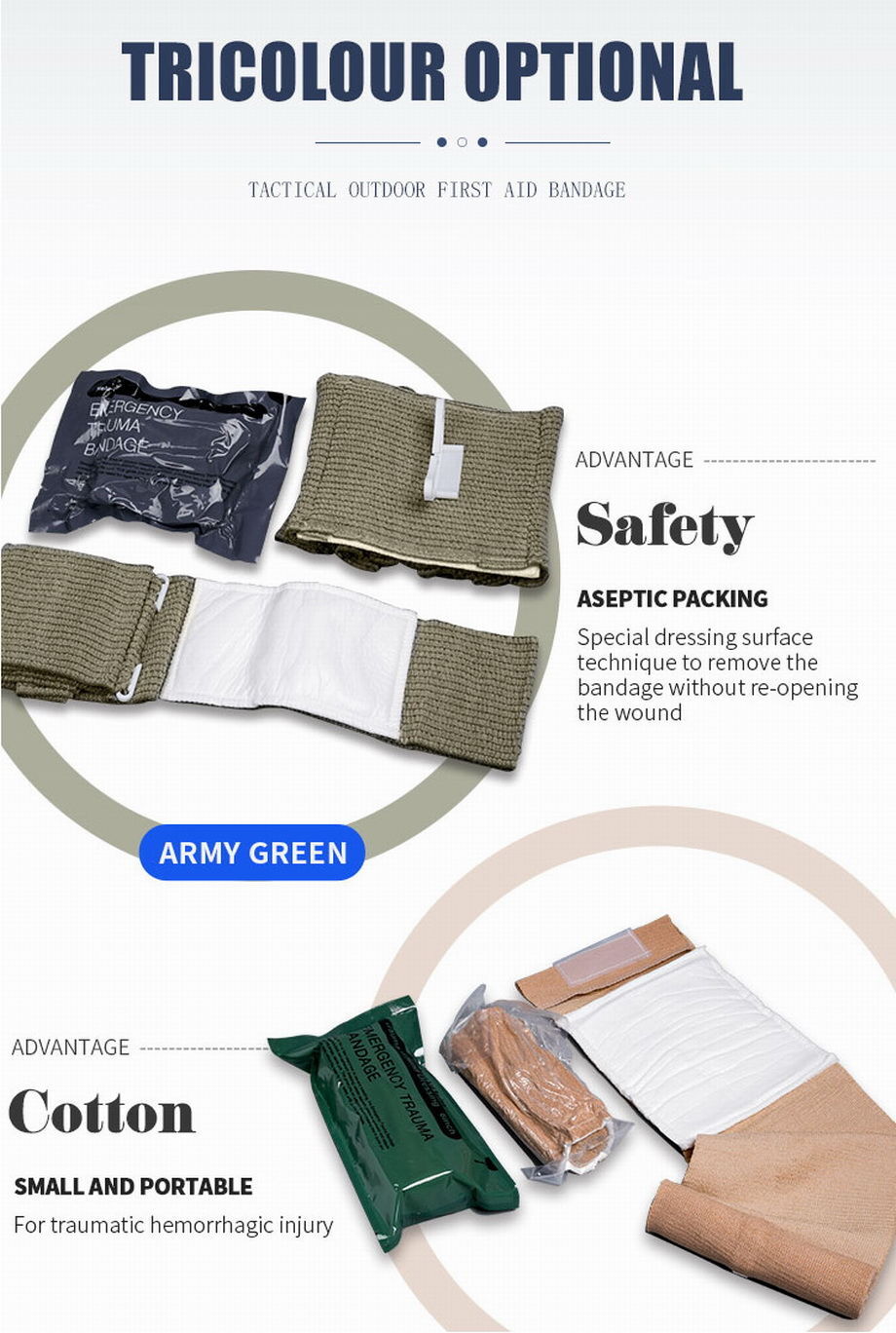 Emergency Trauma Bandages With Free Custom Samples, Wound Care ...