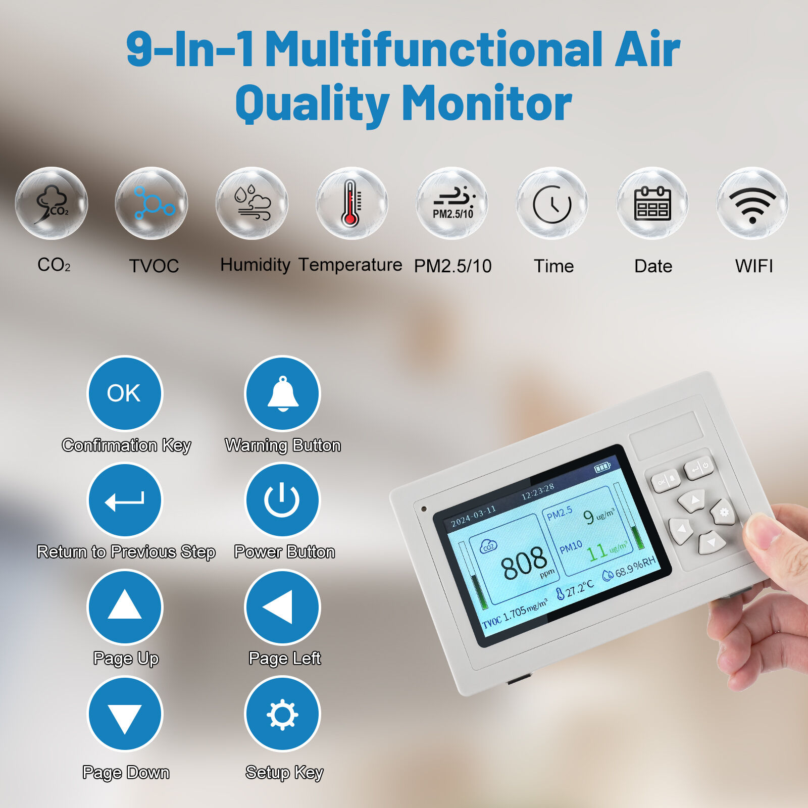 Faith-xtc Environmental Oem Monitoring Particle Counter Pm2.5 Pm10 Detector Air Quality Monitor ...