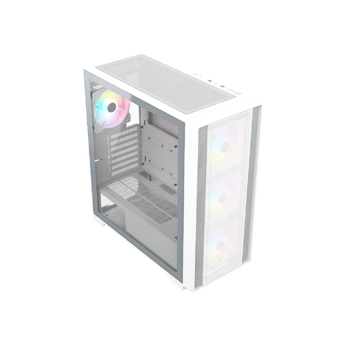 M-atx Simple Gray And White Color Scheme Case Gaming Computer Cases ...