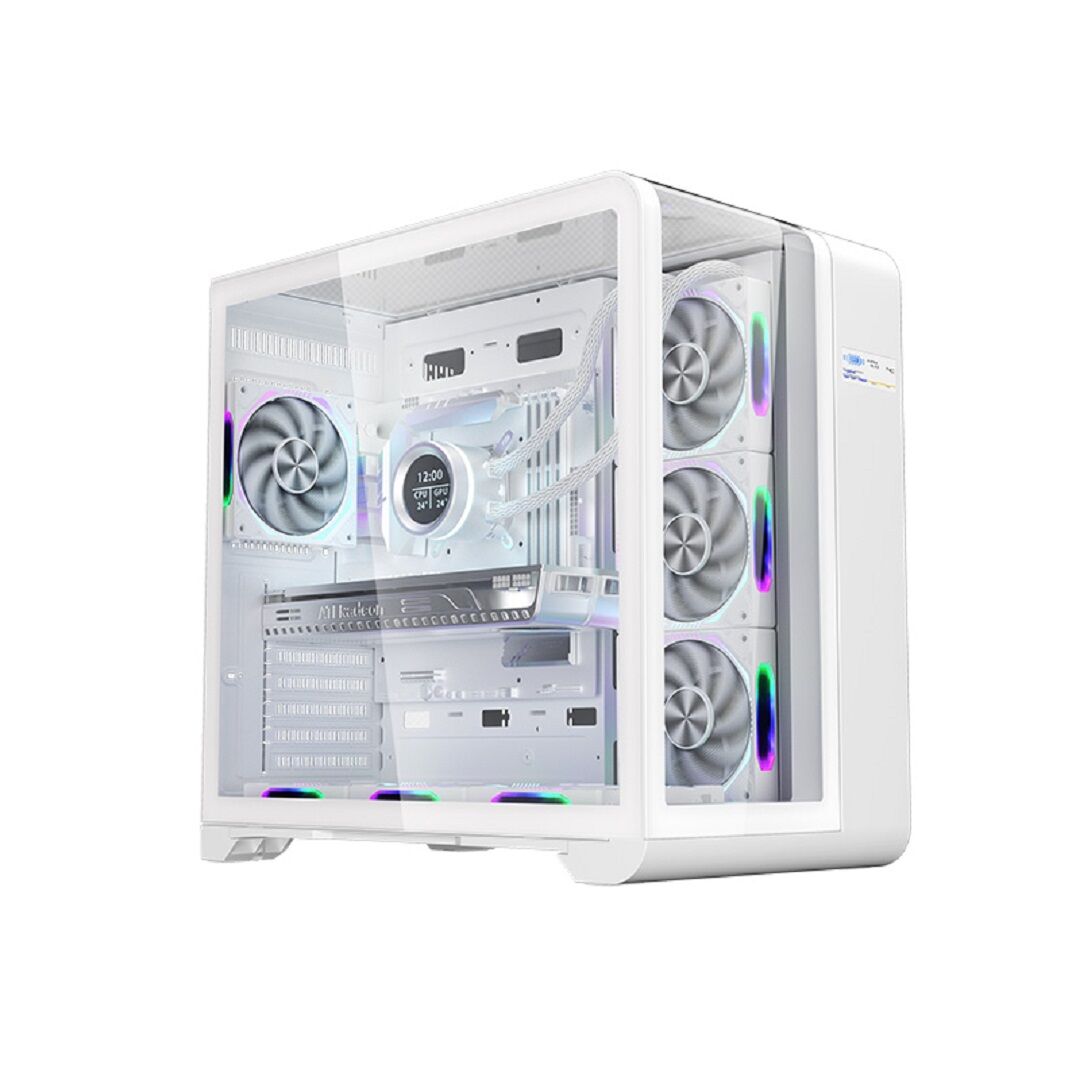 Popular Argb Full View Glass Gaming Computer Cases Full Towers White ...